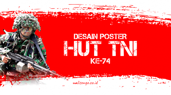 Desain Poster HUT TNI ke 74 Tahun 2019
